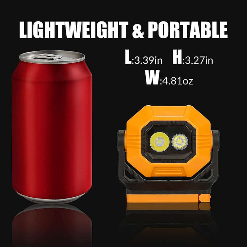 Portable LED Work Light With Spot And Flood Lighting 1500 Lumens - Hokolite